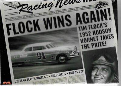 Moebius 91 Tim Flock's 1952 Hudson Hornet model kit | eBay
