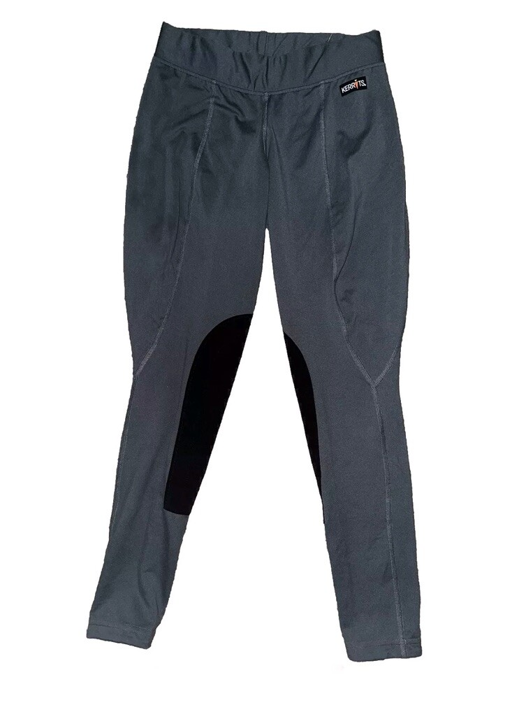 Kerrits Riding Pants Womens Size M Gray Black Tights Equestrian ...