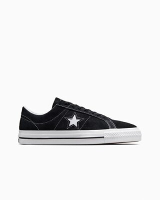 Converse One Star Pro Ox Black/Black/White Skate Shoes 171327C Unisex ...