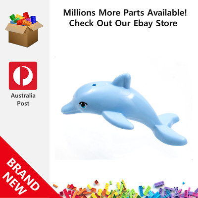 Genuine LEGO™ Bright Light Blue Dolphin Friends / Elves Jumping 13392 ...