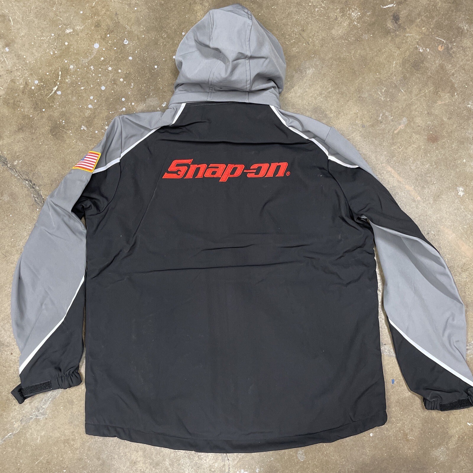 Snap On Tools Jacket Grey/Black W/Removable Hood Size 2xl | eBay