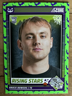 2024 Panini Score | Brock Bowers #8 RC | Halloween Score-A-Treat ...