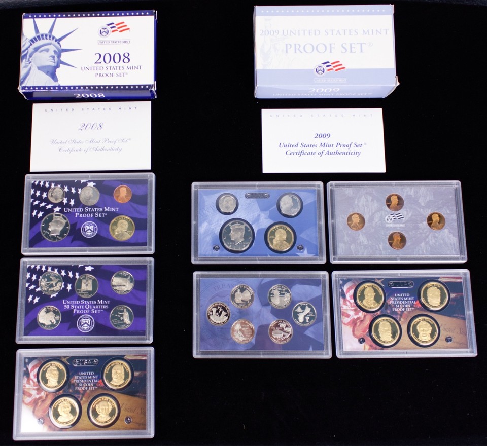 1999-2012 US Mint Proof Set Run (13 Sets) - Includes Key Date 2012 ...