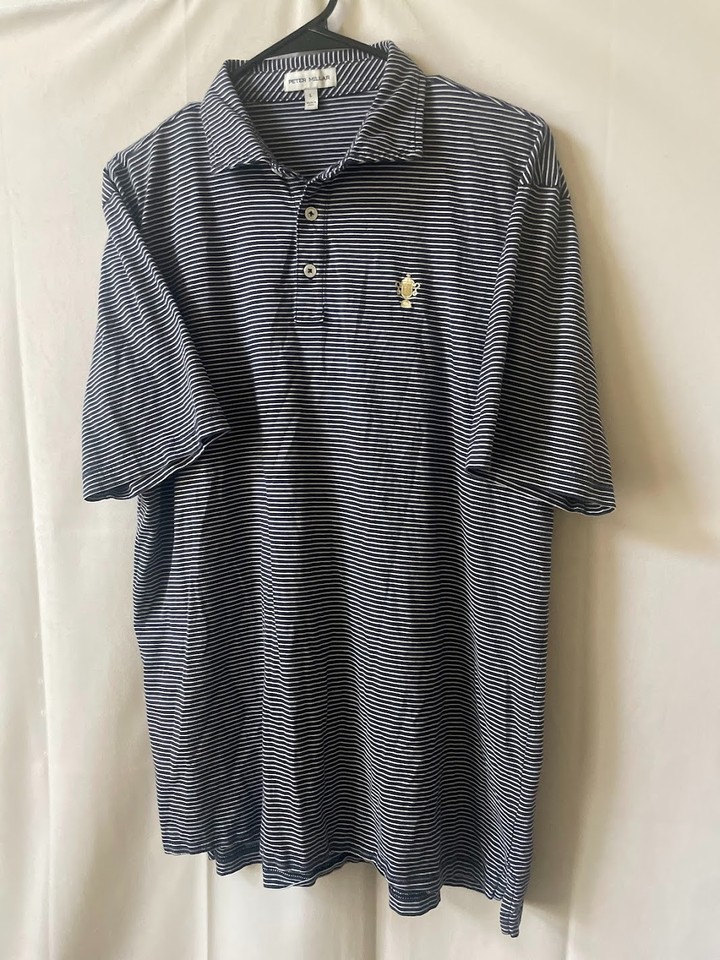 Peter Millar Honors Golf Course Tennessee Men's Polo Shirt Gray Blue ...