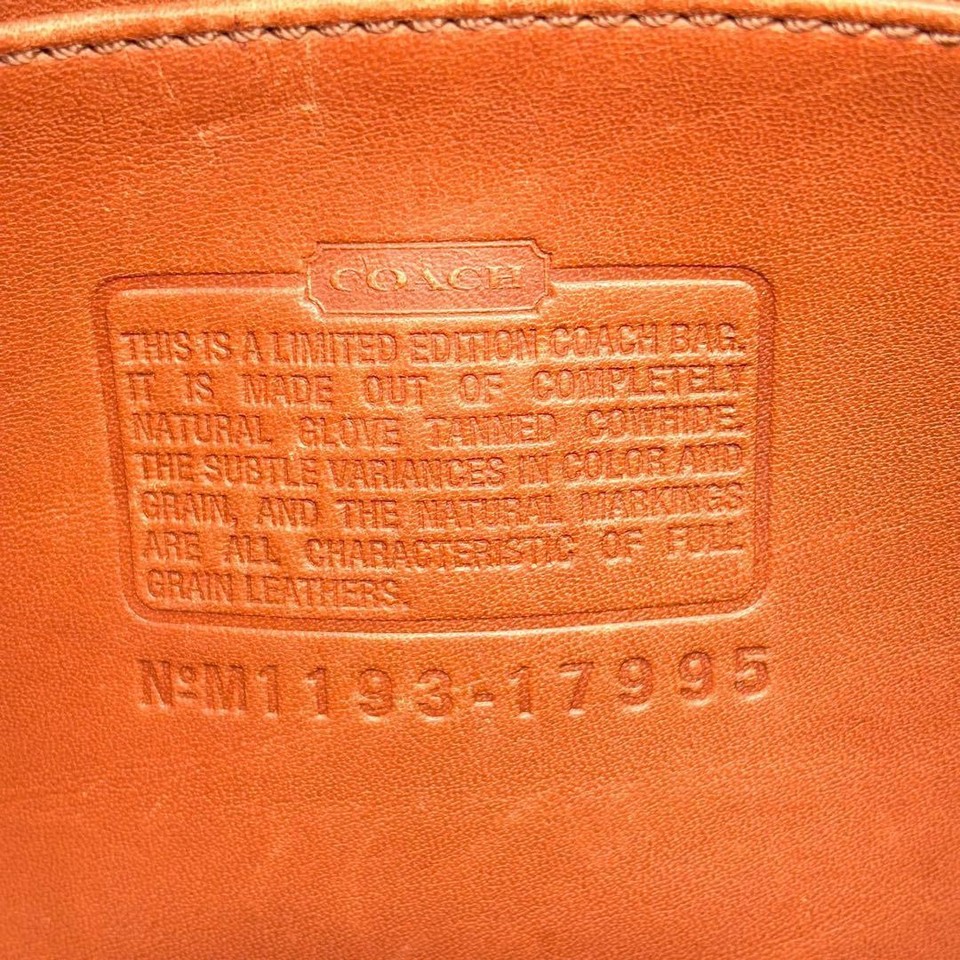 [Near Mint] Old COACH 17995 Camel Brown Mini Boston Bag Grab Tan ...