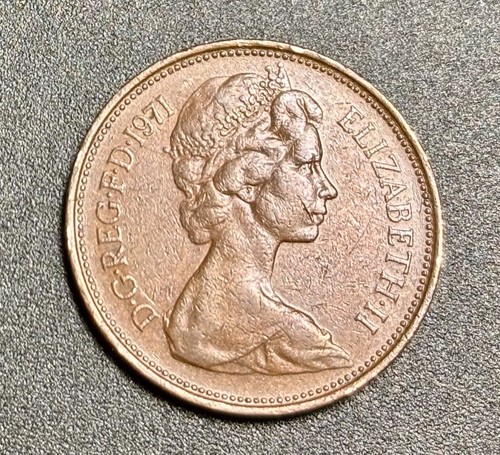 1971 NEW PENCE 2 Pence British Elizabeth II Rare Coin | eBay