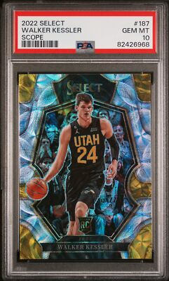Walker Kessler 2022 Panini Select Scope #187 Utah Jazz Rookie RC LOW ...