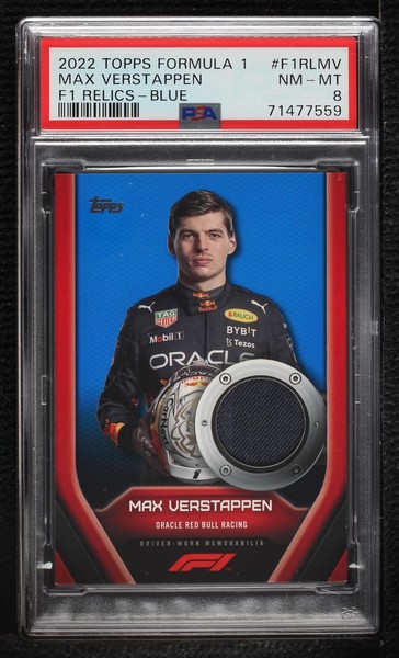 2022 Topps Formula 1 - F1 Relics Blue #F1RL-MV Max Verstappen /99 (MEM ...