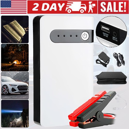 30000mAh Car Jump Starter Booster Jumper Box Power Bank Battery Charger ...