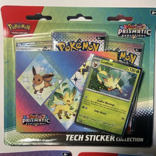 3 Pokemon TCG Prismatic Evolutions Tech Sticker Collections Sealed | eBay
