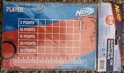 Nerf Ball Sports Games Kids Birthday Party Favor Score Cards 24 Cards ...