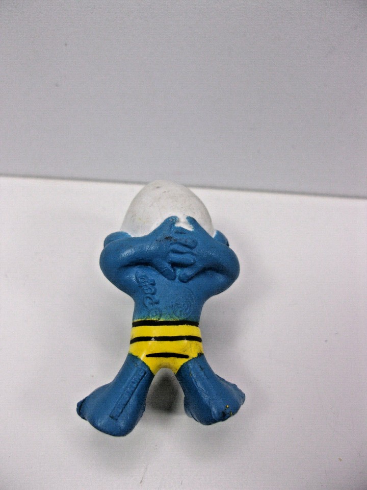 Smurfs 20014 Sunbather Smurf Yellow Swim Suit Vintage Toy Figure PVC ...
