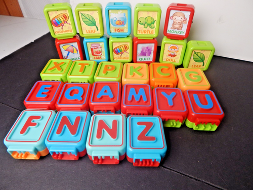 VTech Sit-To-Stand Ultimate Alphabet Train Replacement Blocks Lot 27 | eBay