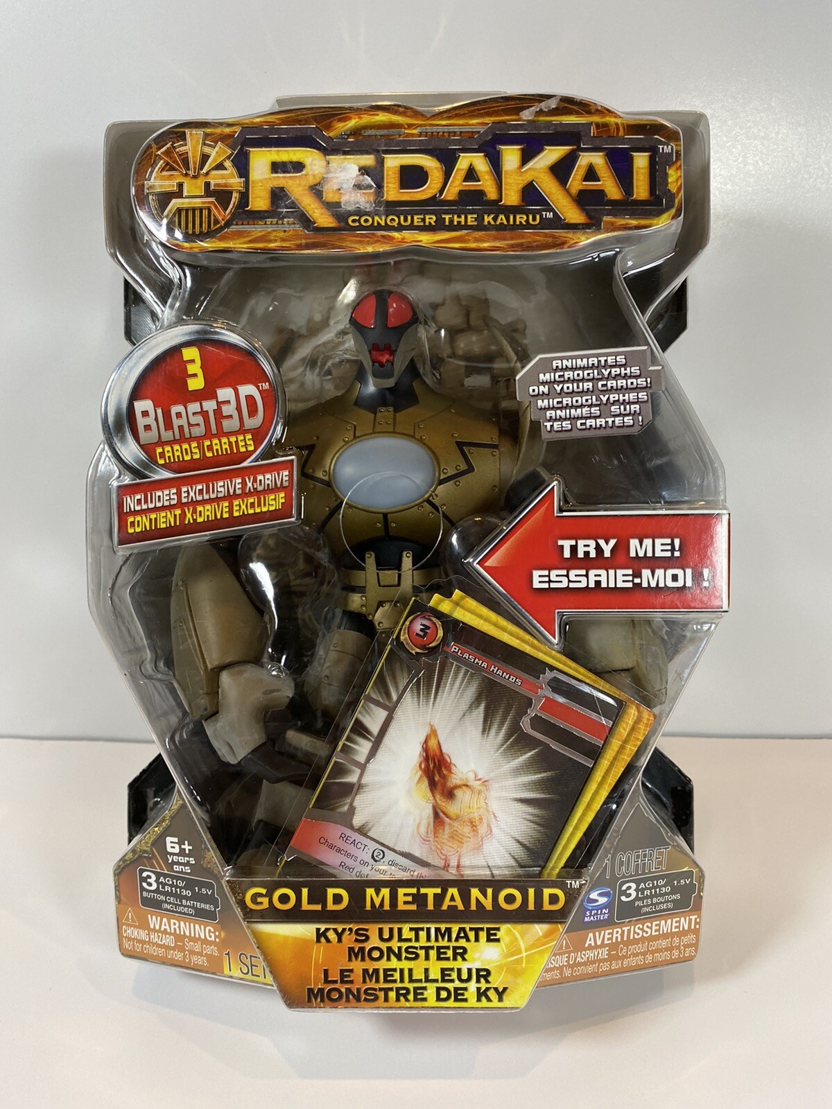 NEW REDAKAI CONQUER THE KAIRU GOLD METANOID SPIN MASTER Ultimate ...
