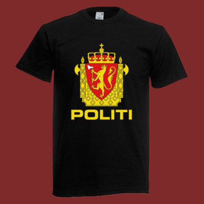 Norway Politi Norwegian Police Service Men's Black Size S-5XL | eBay