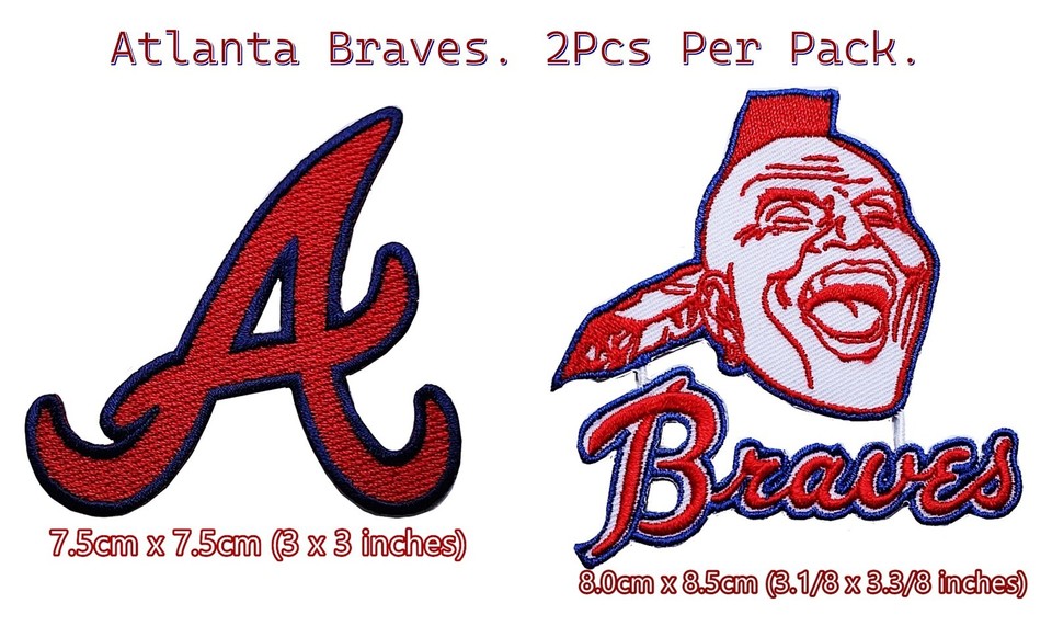 Atlanta Braves Baseball Patches Embroidery Iron on(Select options) Thai ...