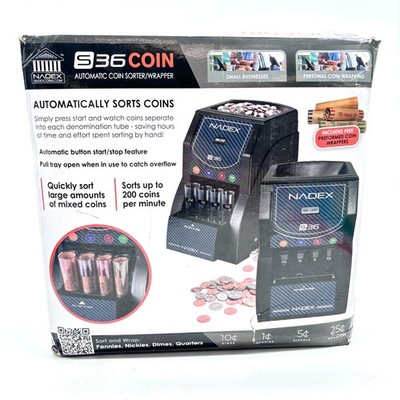 Nadex S36 Coin Automatic Coin Sorter/Wrapper | eBay