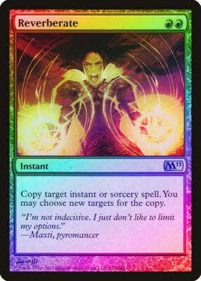 Reverberate FOIL Magic 2011 / M11 PLD Red Rare MAGIC GATHERING CARD ...