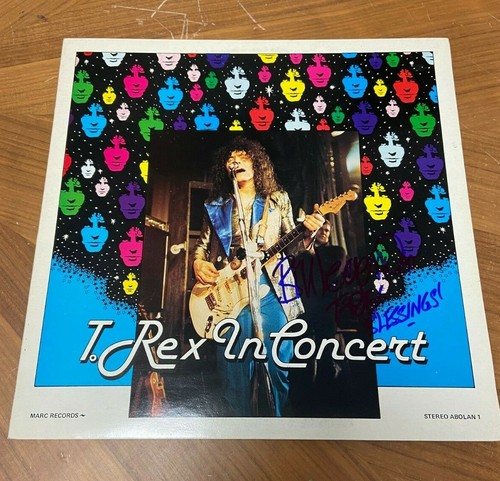* BILL LEGEND * signed vinyl album * T-REX * IN CONCERT * COA * 1 | eBay