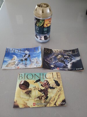 LEGO BIONICLE: 3 Manuals & Vintage Canister Lot | eBay