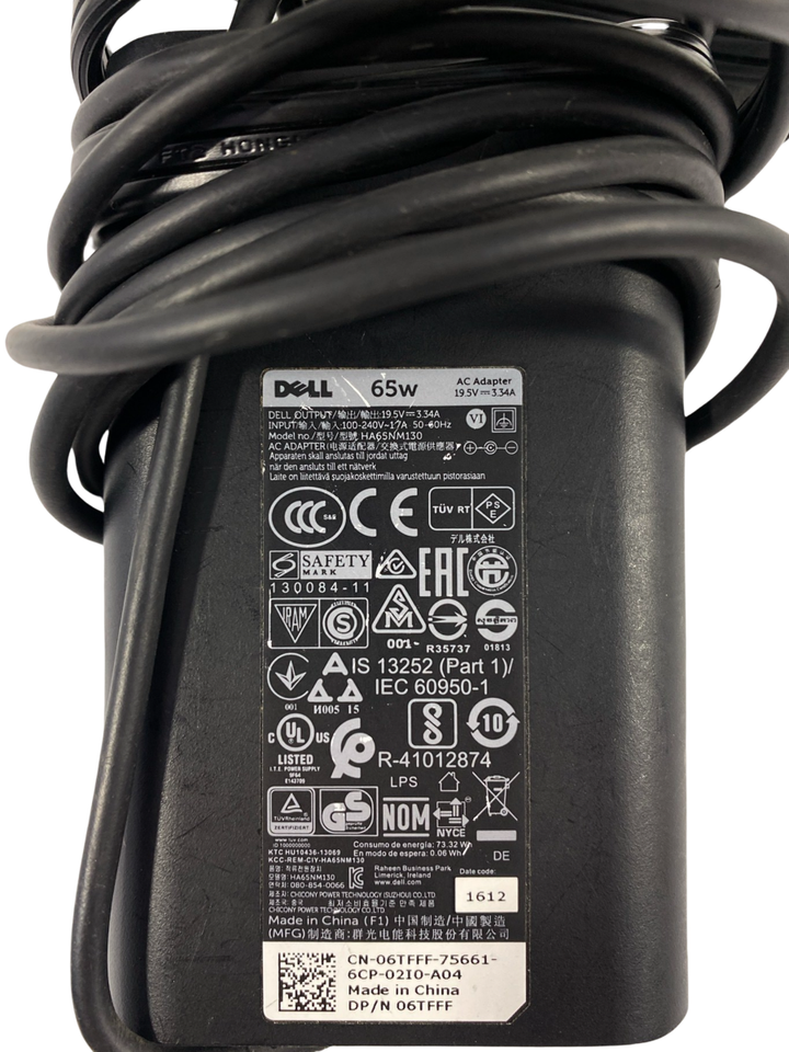 Dell HA65NM130 AC Adapter 65W 19.5V 3.34A 886729234977| eBay
