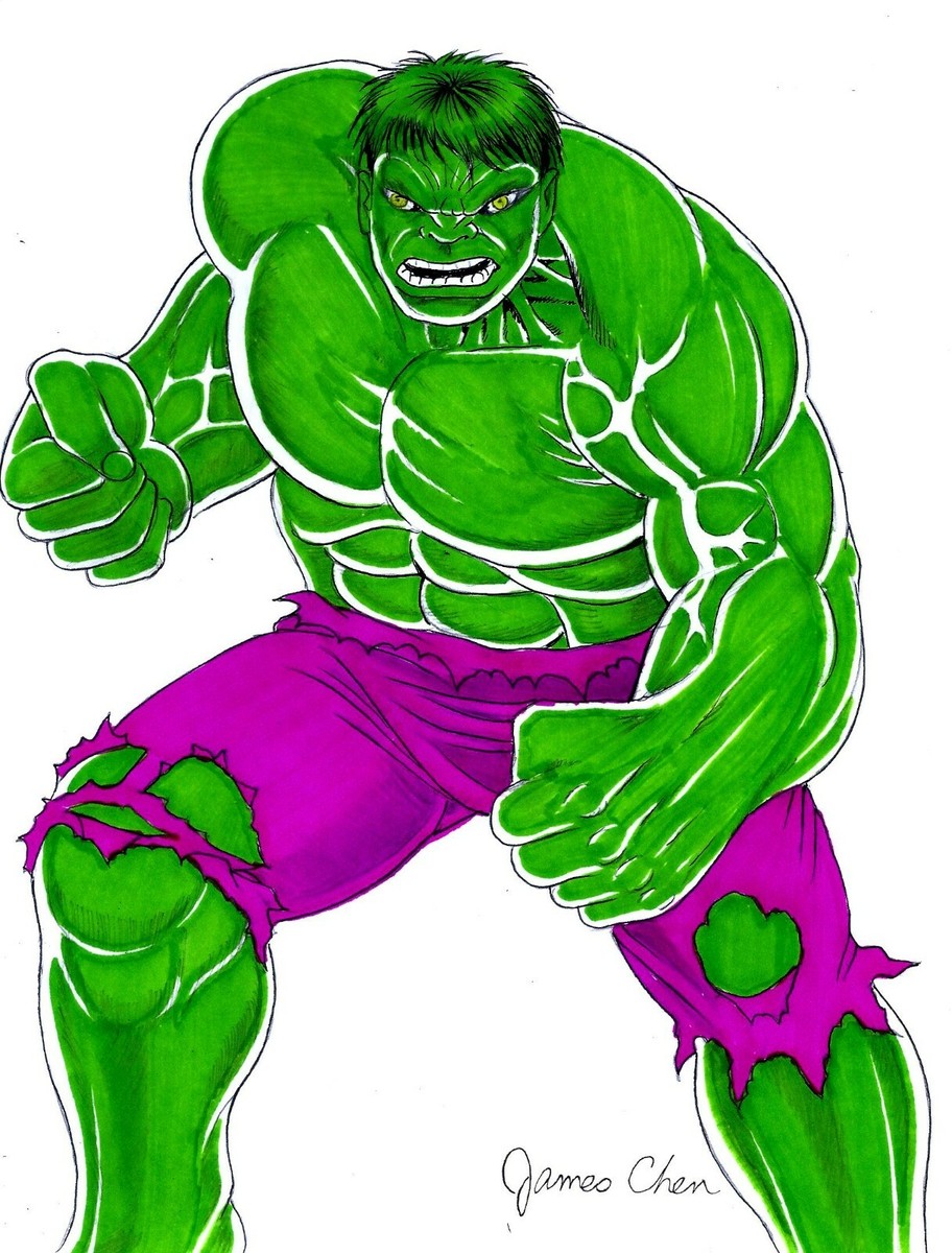 Hulk Pictures To Color