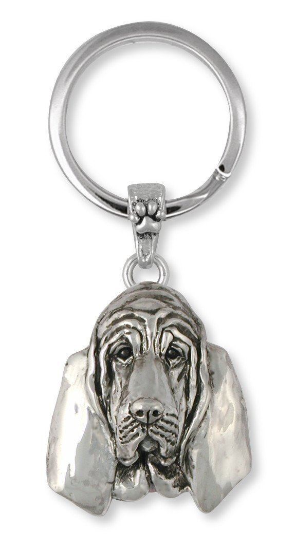 Bloodhound Key Ring Jewelry Sterling Silver Handmade Dog Key Ring BHD6 ...