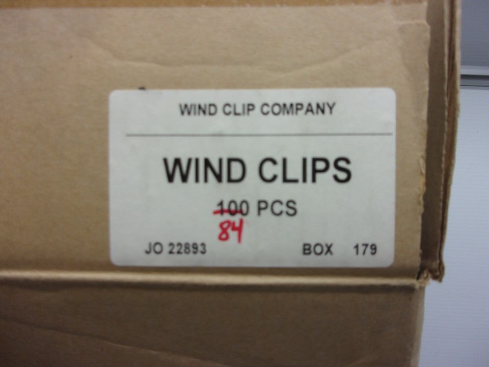 11" Scaffolding Wind Clips - Box of 100- For Holding Reinforced Tarps ...