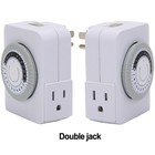 Versatile 24 hour Timer Socket with 2 Output Sockets Schedule ...