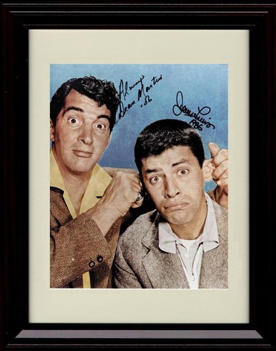 8x10 Framed Dean Martin and Jerry Lewis Autograph Promo Print - Close ...