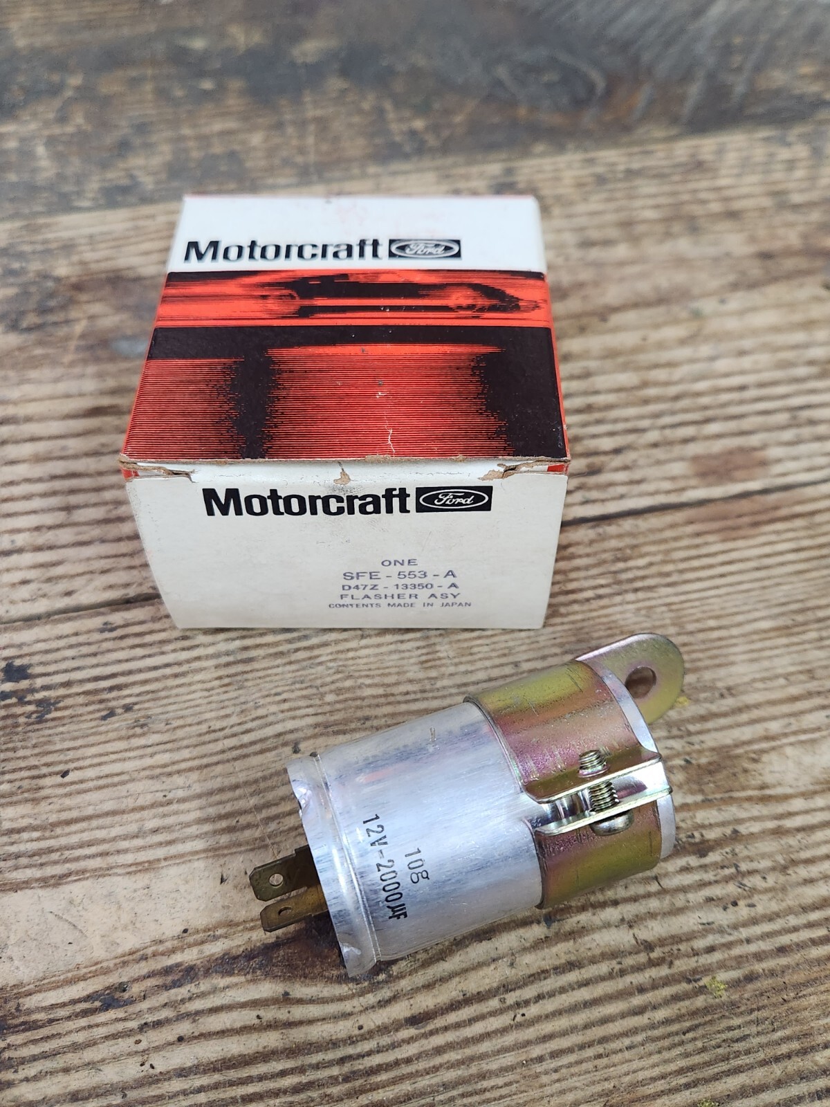 Vintage Motorcraft SFE-553A Flasher Relay OEM 1974 Ford Courier # D47Z ...