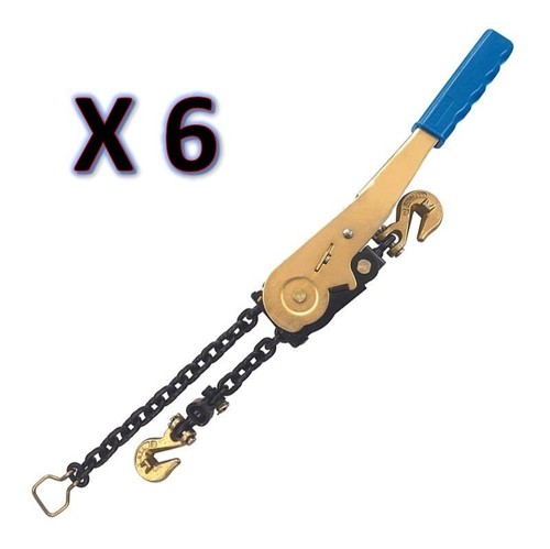 6 x Transport Maxibinder Restraint Loadmax Ratchet Binder 6mm Chain ...