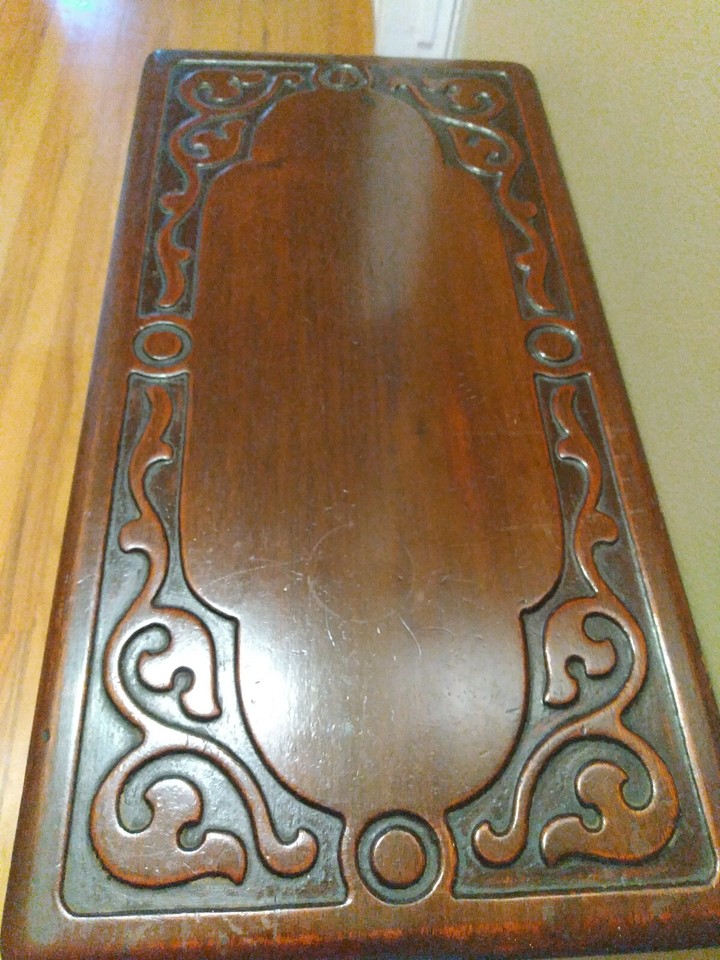 Antique small table with carving design | eBay