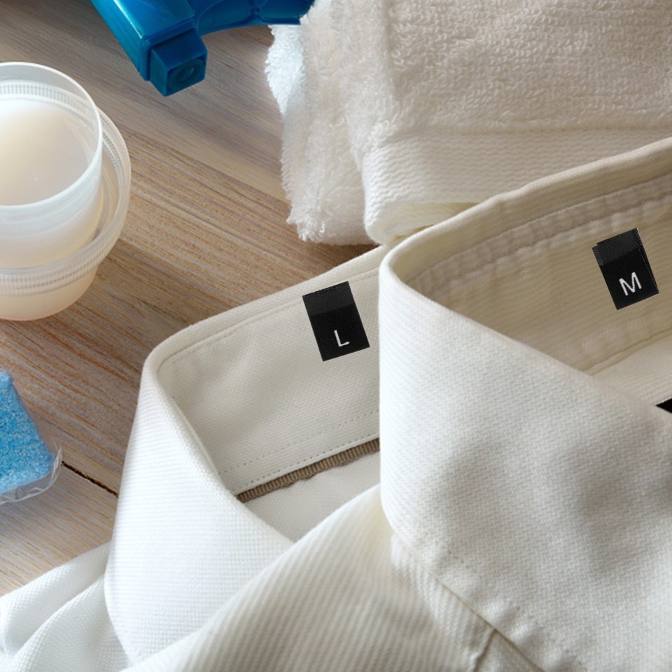 800 Pcs Fabric Clothes Labels Clothing Sticker Shirt Size Stickers ...