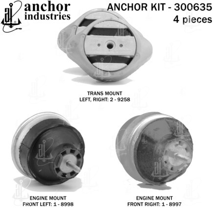 Anchor Motor Mounts 300635 300635 | eBay