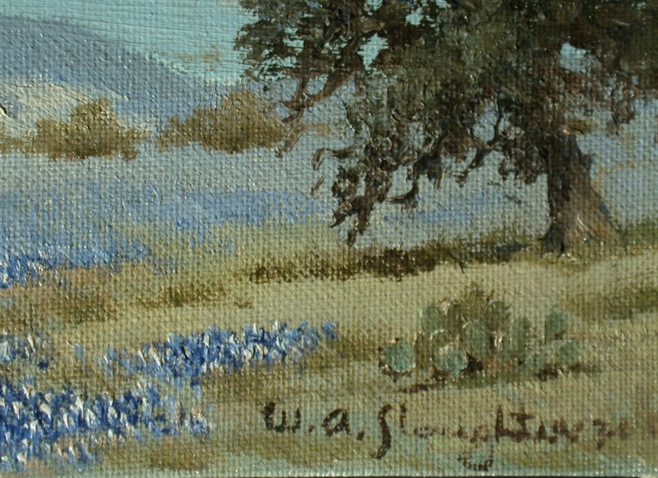 W. A. Slaughter ( USA 1923-2003 Dallas ) Frühlingslandschaft mit ...