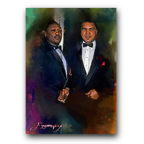 Joe Frazier & Muhammad Ali #19 Art Card Limited 34/50 Vela Signed ...