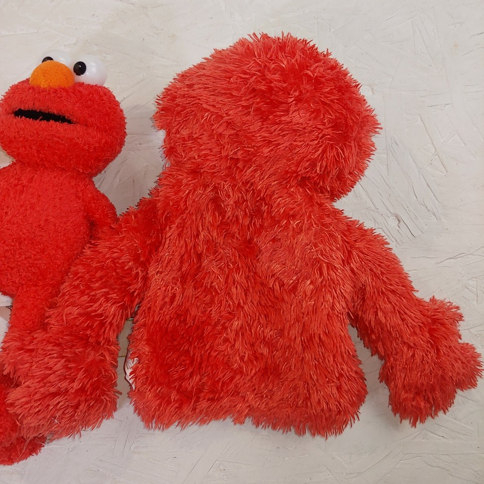 Elmo Teddy Bear stuffed toy plush lot of 2 sesame street hand puppet | eBay