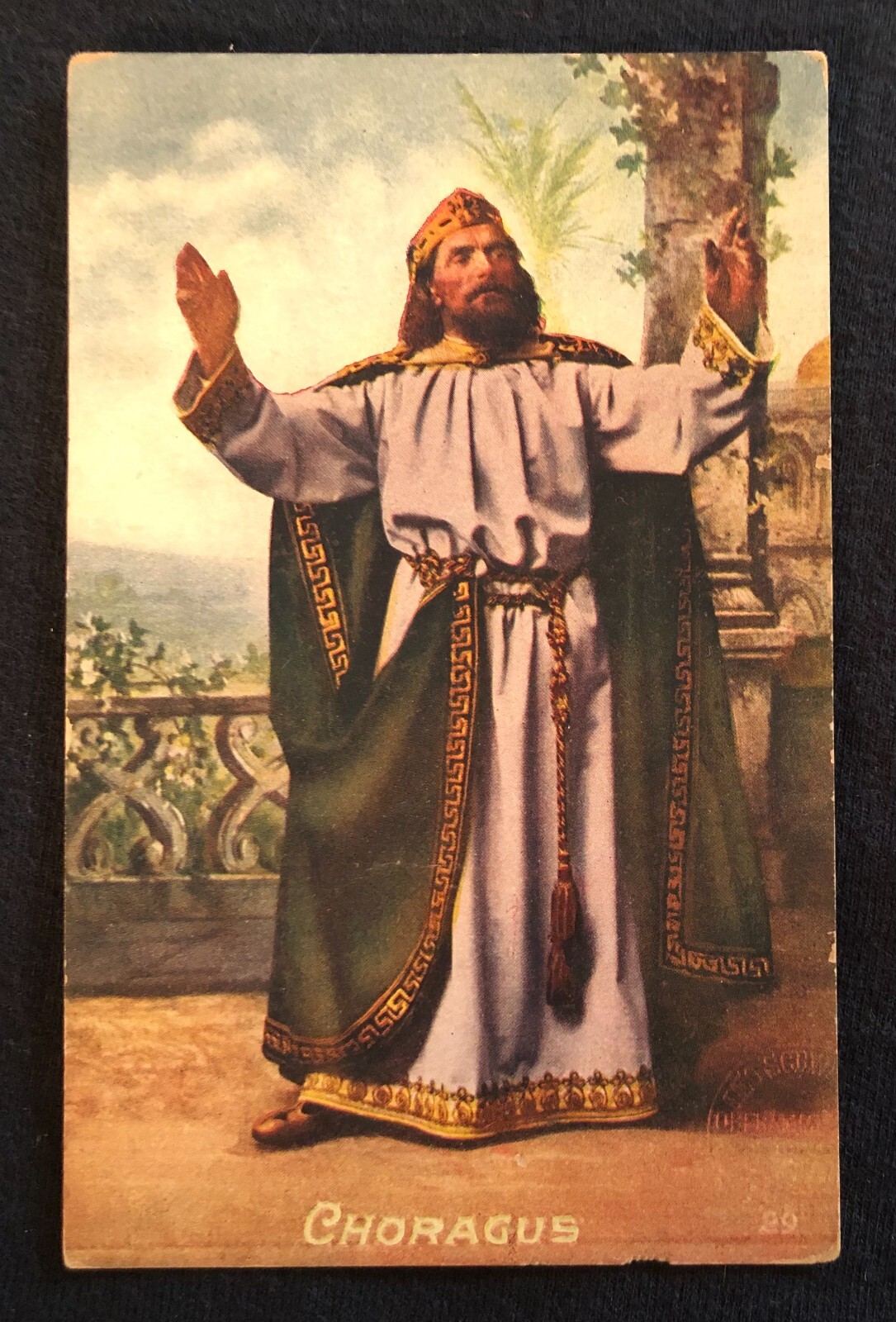 Choragus Music Conductor Comfort Mag. Passion Play Color Post Card ...
