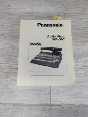 Panasonic Audio Mixer WR-DA7 RAMSA Manual | eBay