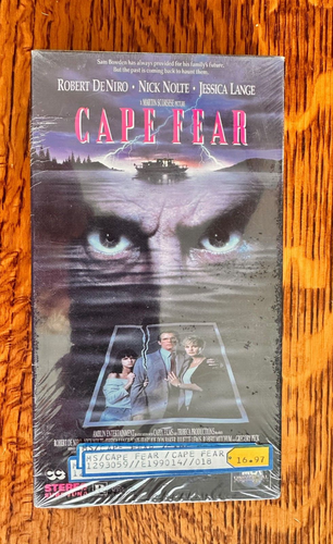 CAPE FEAR VHS - Nolte Jessica Lange Robert DeNiro- NEW- 3 MCA ...