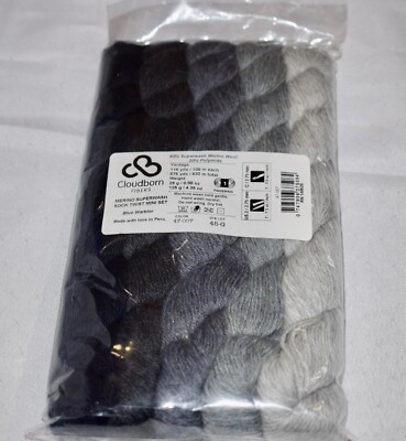 Cloudborn Fibers Merino Superwash Sock Yarn Twist Mini Blue Warbler 47-007 ~ US8 | eBay