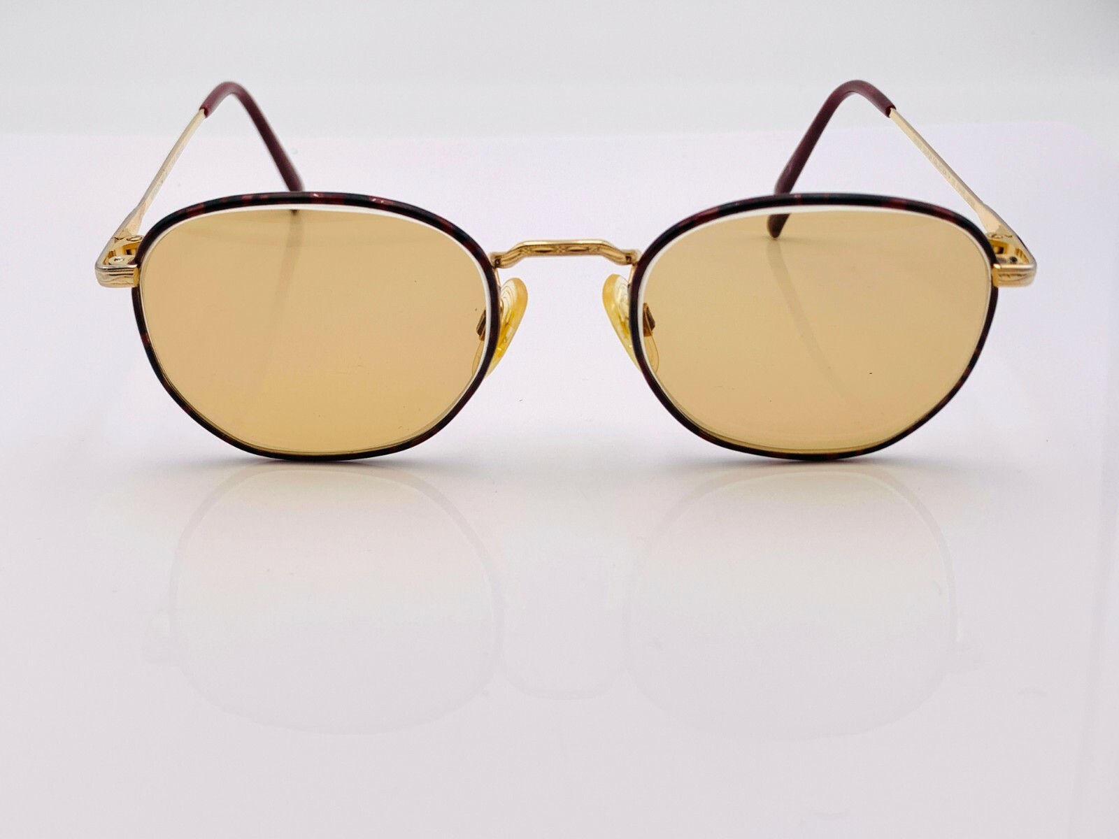 Vintage Marchon Charlie Chaplin Black Red Gold Oval S… - Gem