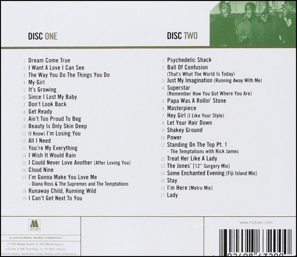 THE TEMPTATIONS * 36 Greatest Hits * NEW 2-CD Set * Original MOTOWN ...