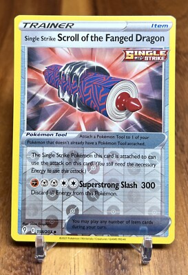 Single Strike Scroll Of The Fanged Dragon 158/203 Reverse Holo Pokemon ...