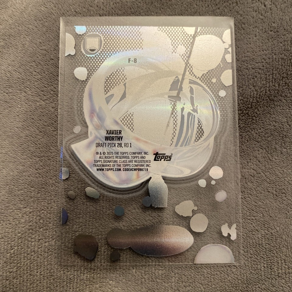2024 Signature Class Xavier Worthy Fluidity Clear Insert SSP Chiefs ...