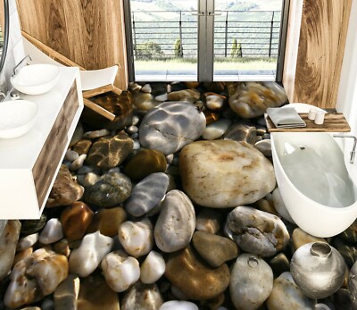 3D White Stone 2743 Floor WallPaper Murals Wall Print Decal AU Zoe ...