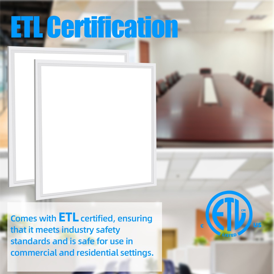 2x2 FT LED Flat Panel Light, 2x4 FT LED Panel Drop Ceiling Lights ...