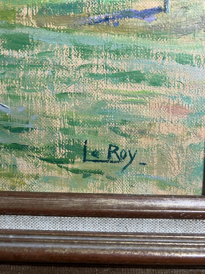 Jean-Pierre Noël LE ROY (1952) Paysage Vue de Pujols Nouvelle-Aquitaine ...