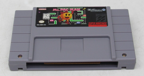 Ms. Pac-Man Pacman Super Nintendo SNES Original Authentic Genuine Game ...